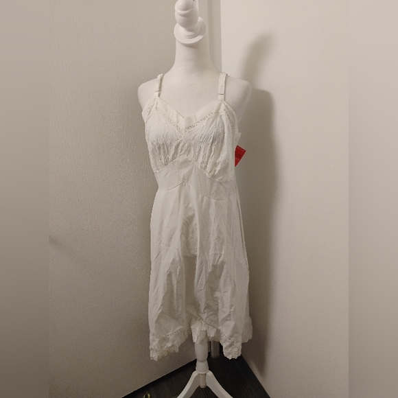 Vintage | Dresses | Vintage Deadstock Nwt 95s 1960s Top Form Lace Slip ...